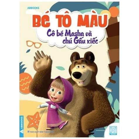 Bé Tô Màu Cô Bé Masha Và Chú Gấu Xiếc Nhà Sách Cpschool
