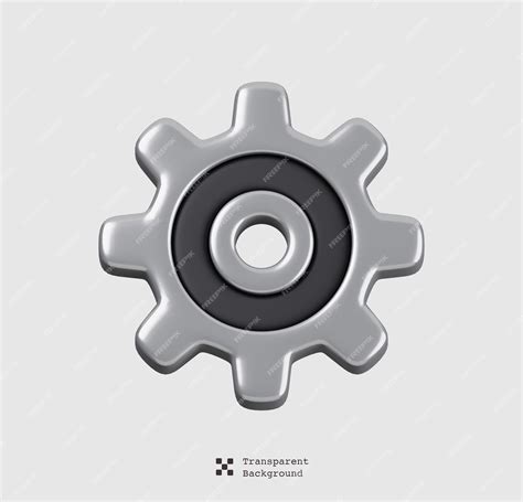Premium Psd Setting Symbol Isolated General Ui Icon Set Concept 3d
