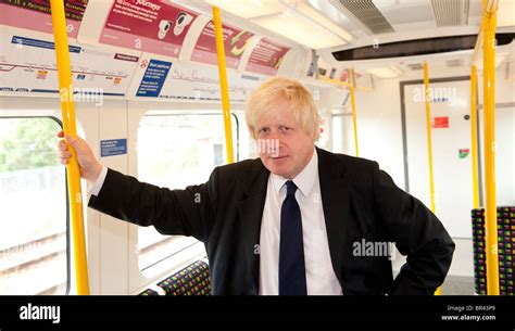 Boris Johnson The Mayor Of London On A Brand New London Underground