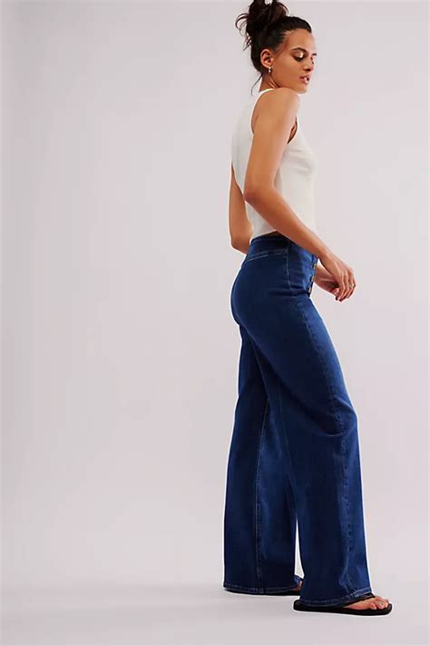 Frame Le Slim Palazzo Sailor Jeans Free People Uk