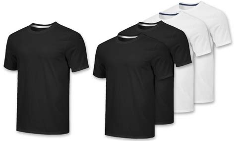 5 Pack Real Essentials Mens Dry Fit Active Performance T Shirt S 2xl