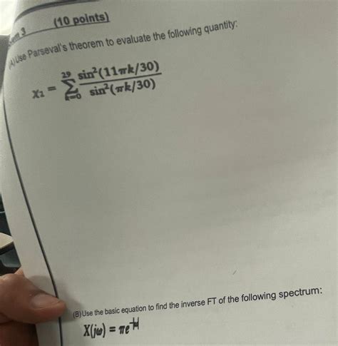 Solved X2∑i022sin2πk30sin211πk30 8 Use The Basic