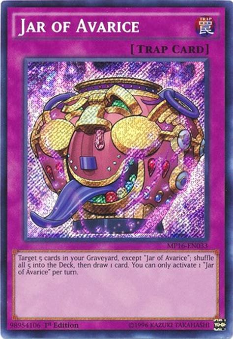 Jar Of Avarice 2016 Mega Tins Mega Pack Yugioh