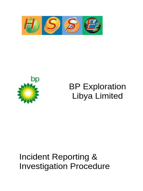 Incident Reporting Procedure Pdf