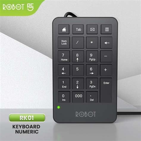 Jual Robot Wired Numeric Pad Keyboard Keypad Numeric Wired Garansi 1