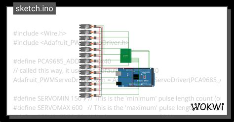 Pca9685 Custom Chip Copy 3 Wokwi ESP32 STM32 Arduino Simulator