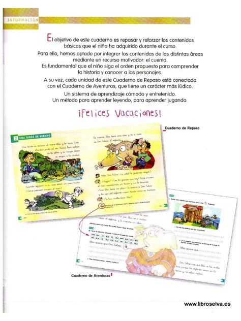 Vacaciones Santillana Repaso 1º Primaria Pdf