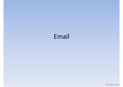 63 Email English Esl Powerpoints