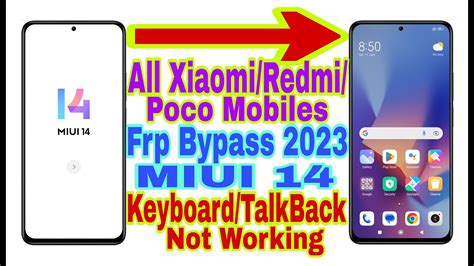 All Redmixiaomipoco Miui 14 Frp Bypass New Trick 2023 No Pc