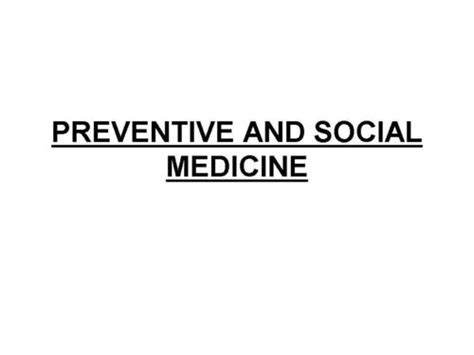 Preventive And Social Medicine Manufacturer Exporter Preventive And