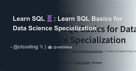 Learn Sql 🧵 المسلسل من Python Coding Clcoding رتبها