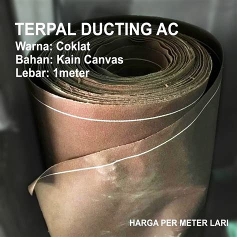 Jual Terpal Canvas Ducting Kain Canvas Dak Ac Coklat Jakarta