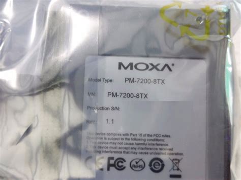 MOXA FAST ETHERNET MODULE PM TX