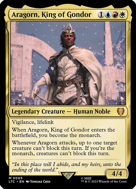 Duel Commander Aragorn King Of Gondor Deck By Uzbek • Mtg Decks