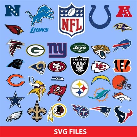 Nfl Logos Svg Football Team Logos American Football Svg Cut File