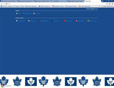 Toronto Maple Leafs Theme 2 Chrome Theme Themebeta