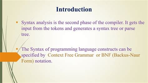 Compiler Design Lectures Unit 2 Stpptx