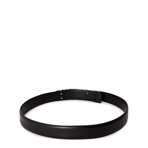 Moschino Moschino Leather Belt Unisex Black Flannels