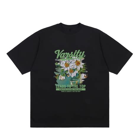 Mens Floral Top Cotton Crew Neck T Shirts Casual Every Day Tops Men