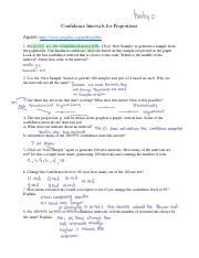 Understanding Confidence Intervals For Proportions Interactive