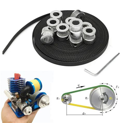 Pcs GT T Bore Mm Timing Pulley M Belt T Mm Tensioner Wrench Durable Power