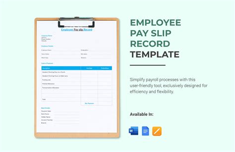 Editable Payslip Templates In Word To Download