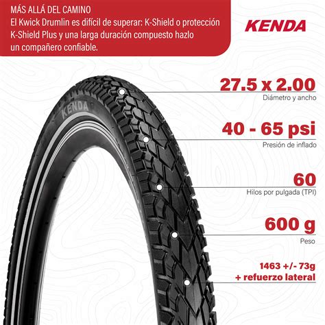 Ciclometa Detalles Llanta Para Bicicleta 27 5 X 2 0 K1216 Negra 60TPI