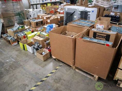 3 Pallets Of Electrical Hardware Boxes Connectors And Receptacles Roller Auctions