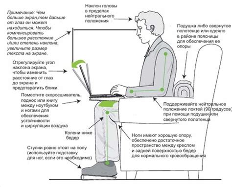 как правильно сидеть за компьютером в офисе