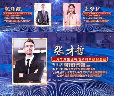 993蓝色企业颁奖人物展示ae模板下载编号28871782光厂vj师网