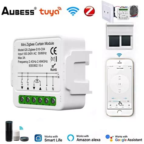 Tuya Wifi Zigbee Smart Curtain Switch Module Blind Switch For Roller Shutter Ele Eur 15 14