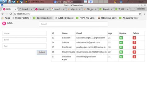 Dml Project In Angularjs With Source Code And Report Download Kashipara