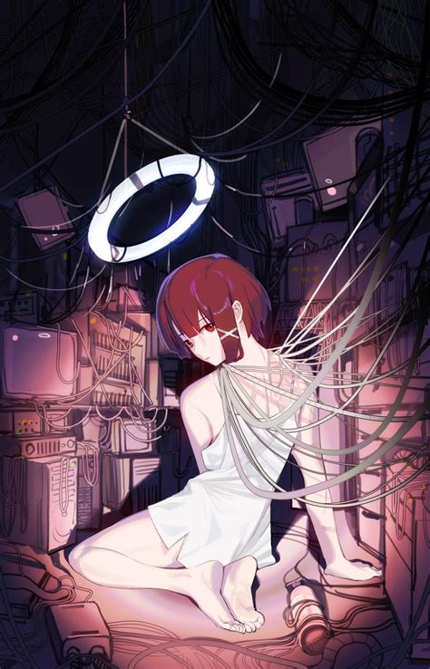 Iwakura Lain Serial Experiments Lain Drawn By Raneblu Danbooru