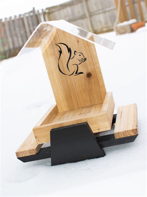 DIY Squirrel Feeder Picnic Table With Roof Digital Build Plan Preets Design Co LLC