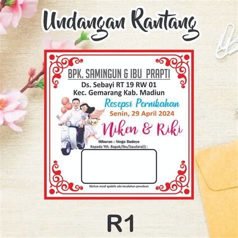 Jual UNDANGAN TONJOKAN UNDANGAN PUNJUNGAN SOROGAN UNDANGAN NASI KOTAK