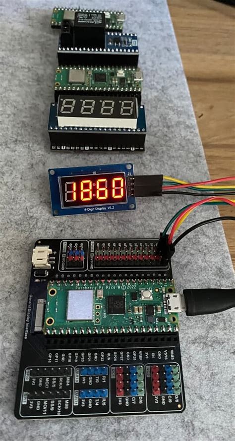 4 Digit 8 Segment Display Module For Raspberry Pi Pico Ce07914