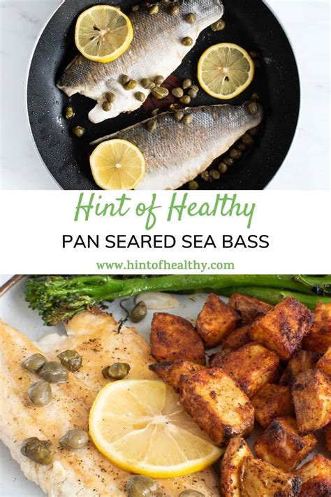 Pan Fried Sea Bass Recipe Hint Of Healthy