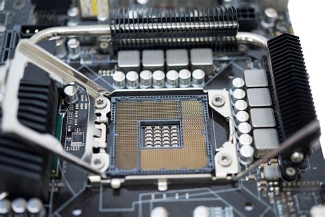 Premium Photo Tecnology Socket Lga 1366 For Cpu On Motherboard