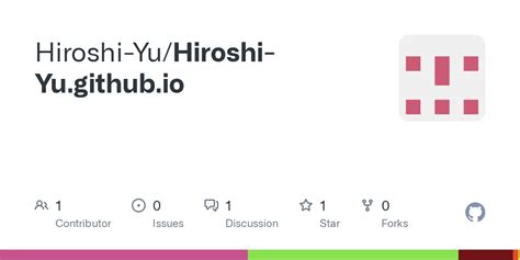 Github Hiroshi Yuhiroshi