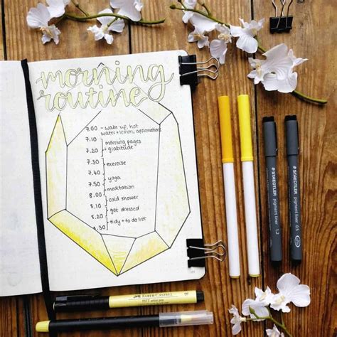 17 Routine Spreads In Your Bullet Journal To Bring You More Structure