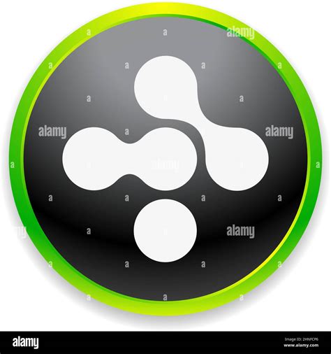 Connected Circles Nodes As Technology Tech Electronics And Connection Icon Symbol Stock