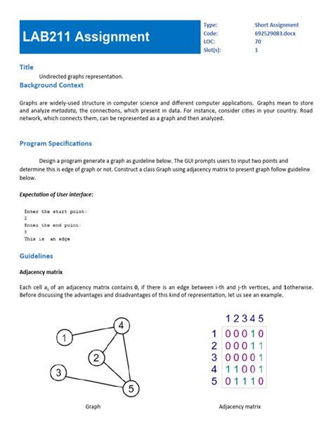 Lab211 Assignment Title Background Context Pdf Computers