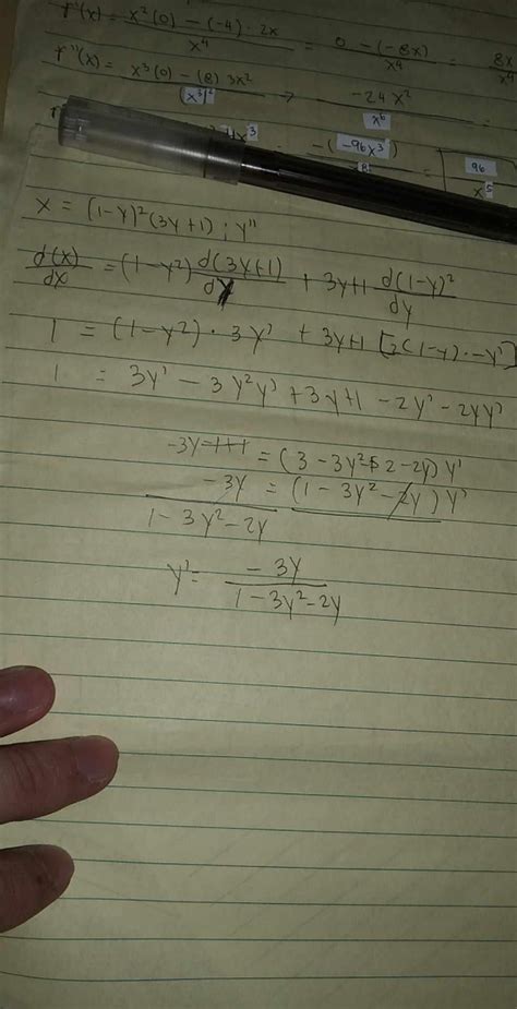 Implicit Derivative Can Someone Check My Answer Im Having Trouble