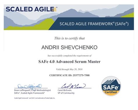Safe Advanced Scrum Master Ppt