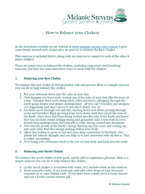 Balance Your Chakras Pdf Chakra