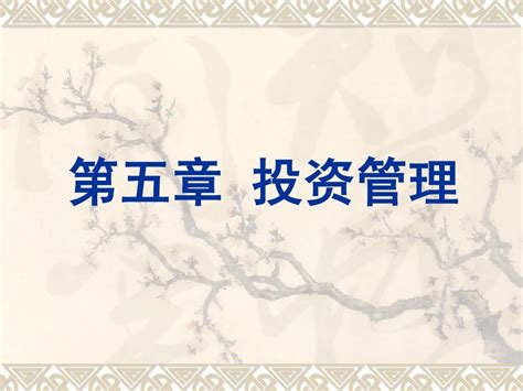 投资管理课件word文档在线阅读与下载无忧文档