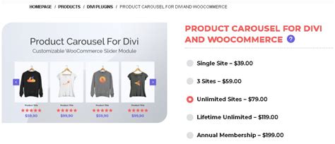 Product Carousel For Divi And Woocommerce Cromur