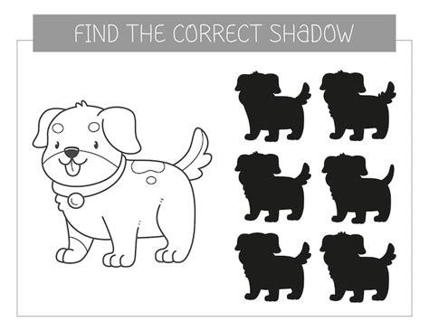 Finden Sie Das Richtige Schatten Malbuch Mit Einem Hund Malvorlagen