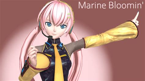 【mmd Hologram Ready】marine Bloomin 【巡音ルカ】 Youtube