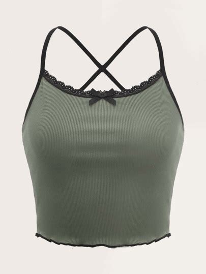 Cami Tops Women S Camis Romwe Usa